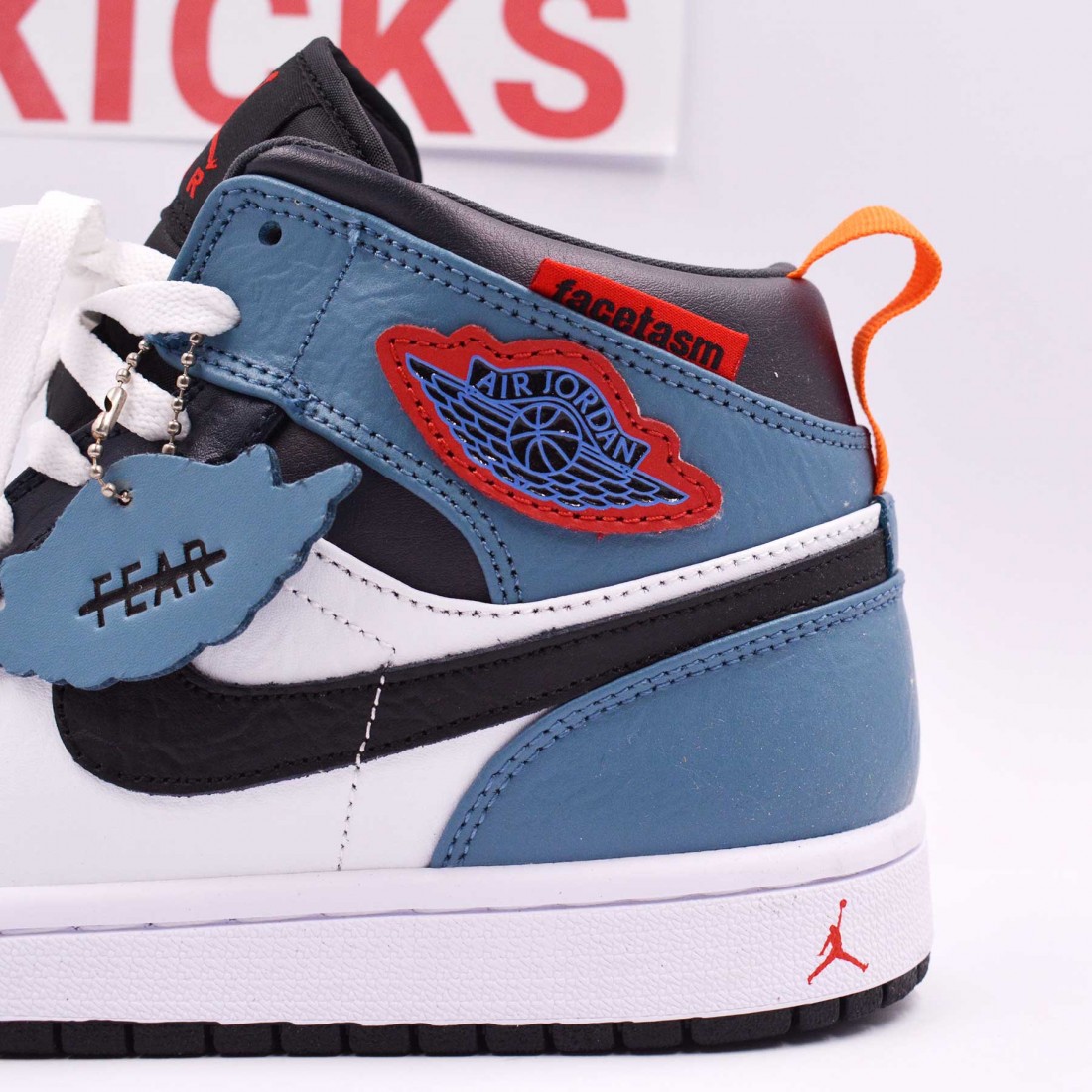 Buy Online Facetasm X Air Jordan 1 Fearless Blue [Batch 2020] In ...