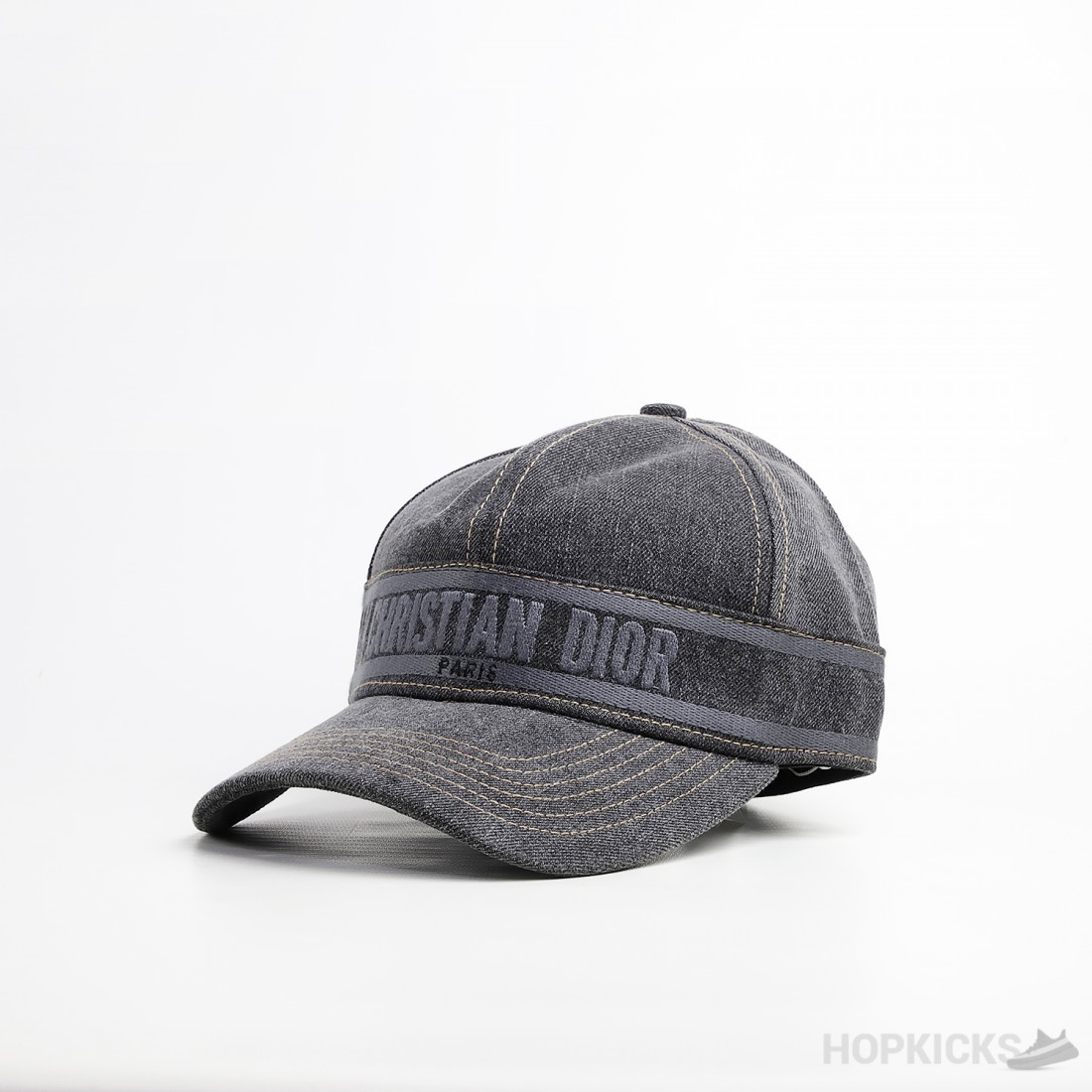 Dior Striped Logo Black Cap