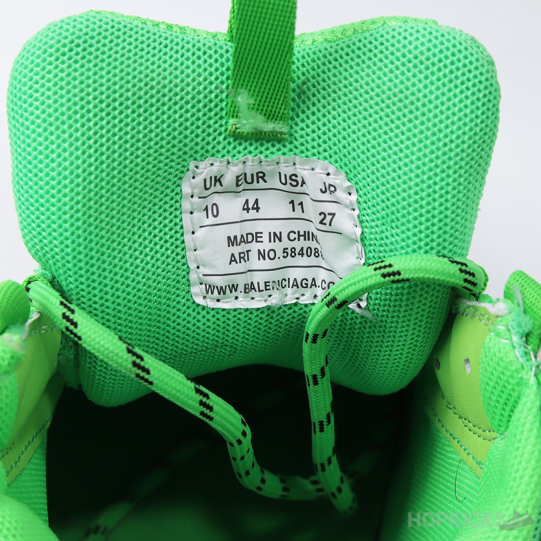 Bale*ciaga Triple S Neon Green Clear Sole (Dot Perfect) (Slight Defect)