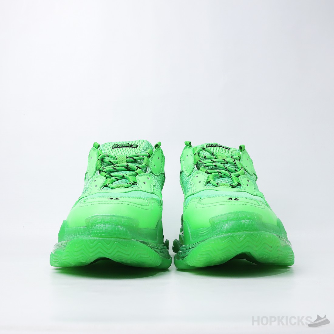 Bale*ciaga Triple S Neon Green Clear Sole (Dot Perfect)