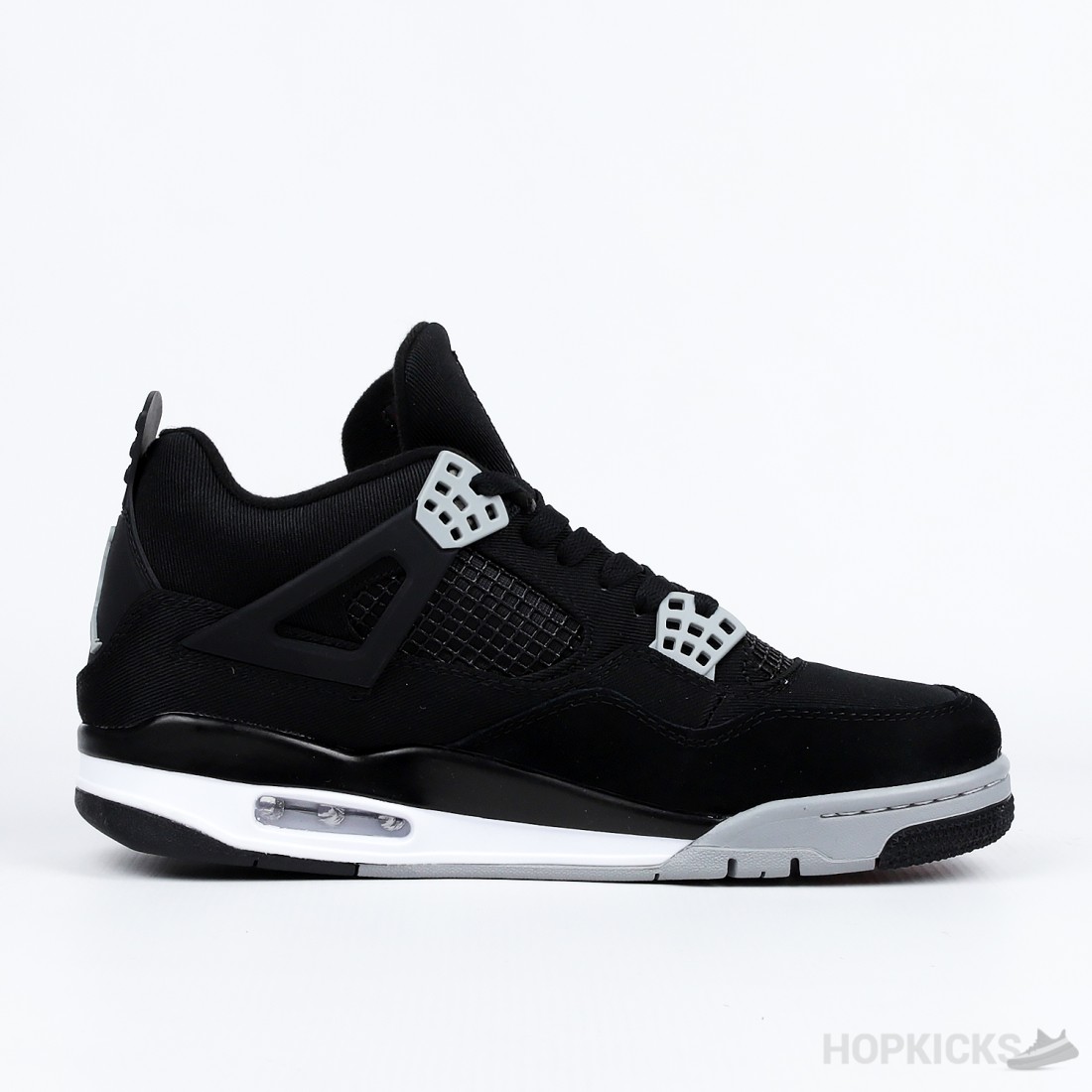 Air Jordan 4 – Black Canvas (Premium Batch)