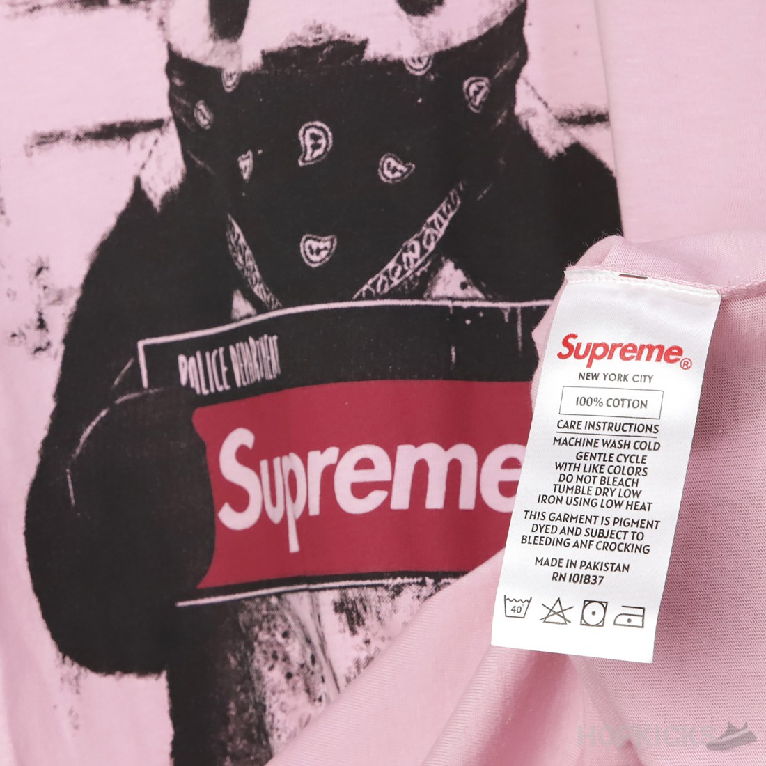 Supreme Wanted Panda Soft Pink T-Shirt
