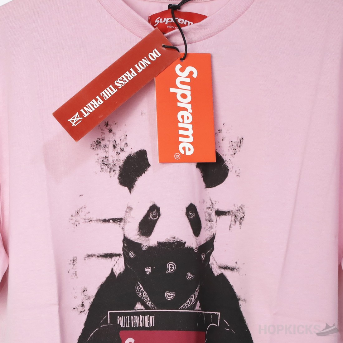 Supreme Wanted Panda Soft Pink T-Shirt
